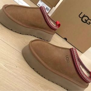 UGG | Shoes | Chestnut Color Ugg Tazz Platform Slippers | Poshmark